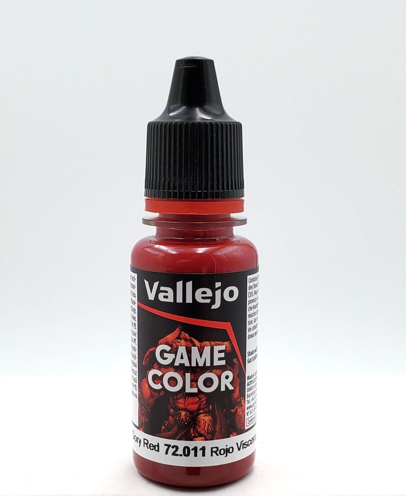 GORY RED Vallejo Game Color Paint 72.011 (18 ml/0.60 oz bottle) | eBay