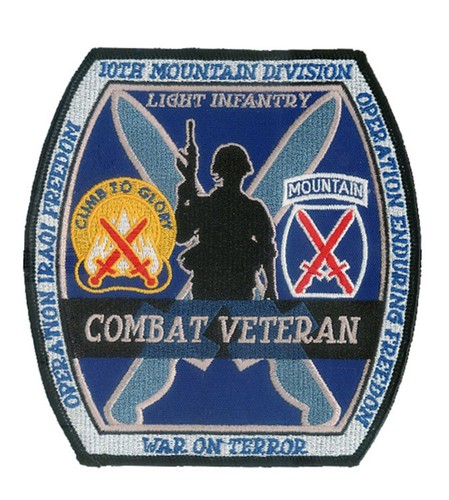 10th Infantry Division "Mountain" WAR ON TERROR Patch Iraq ...