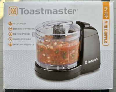 NEW! TOASTMASTER 1.5-CUP MINI SMALL ELECTRIC FOOD CHOPPER PROCESSOR TM ...