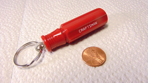 Sears CRAFTSMAN USA Nos Red Handle Keychain Extremely Rare Screwdriver ...