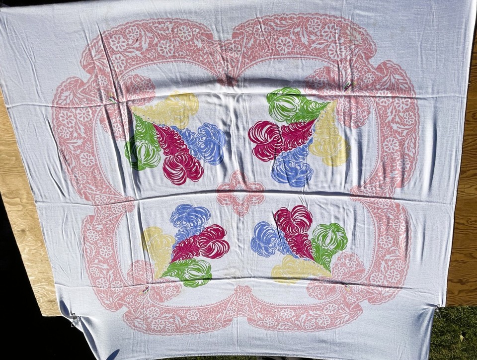 Plume Feather Bouquet Red Green Pink Blue Ostrich Ribbon Bows Vintage ...