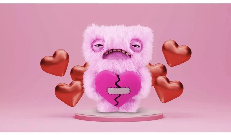 NEW Fuggler Funny Ugly Monster Love Fugg Pink Valentine's Day - SHIPS ...
