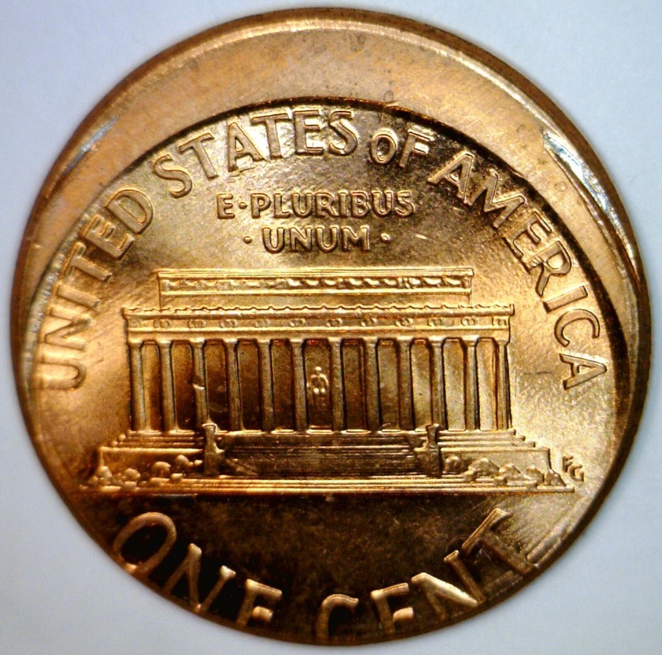 2001 ERROR OFF CENTER Lincoln Cent NICE BU + RED O/C Coin FREE SHIP | eBay