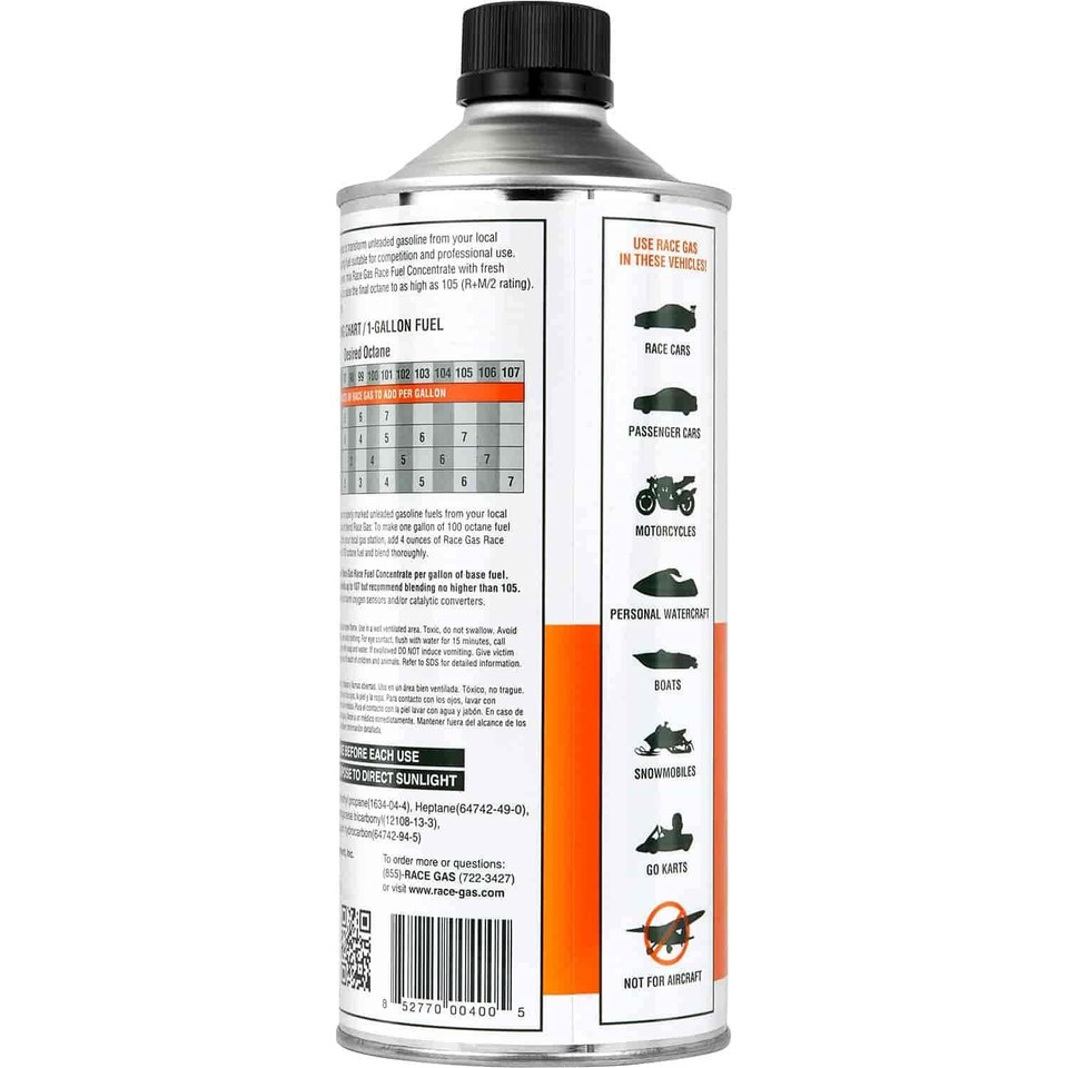 RACE-GAS Race Fuel Concentrate 100 to 105 Octane | eBay