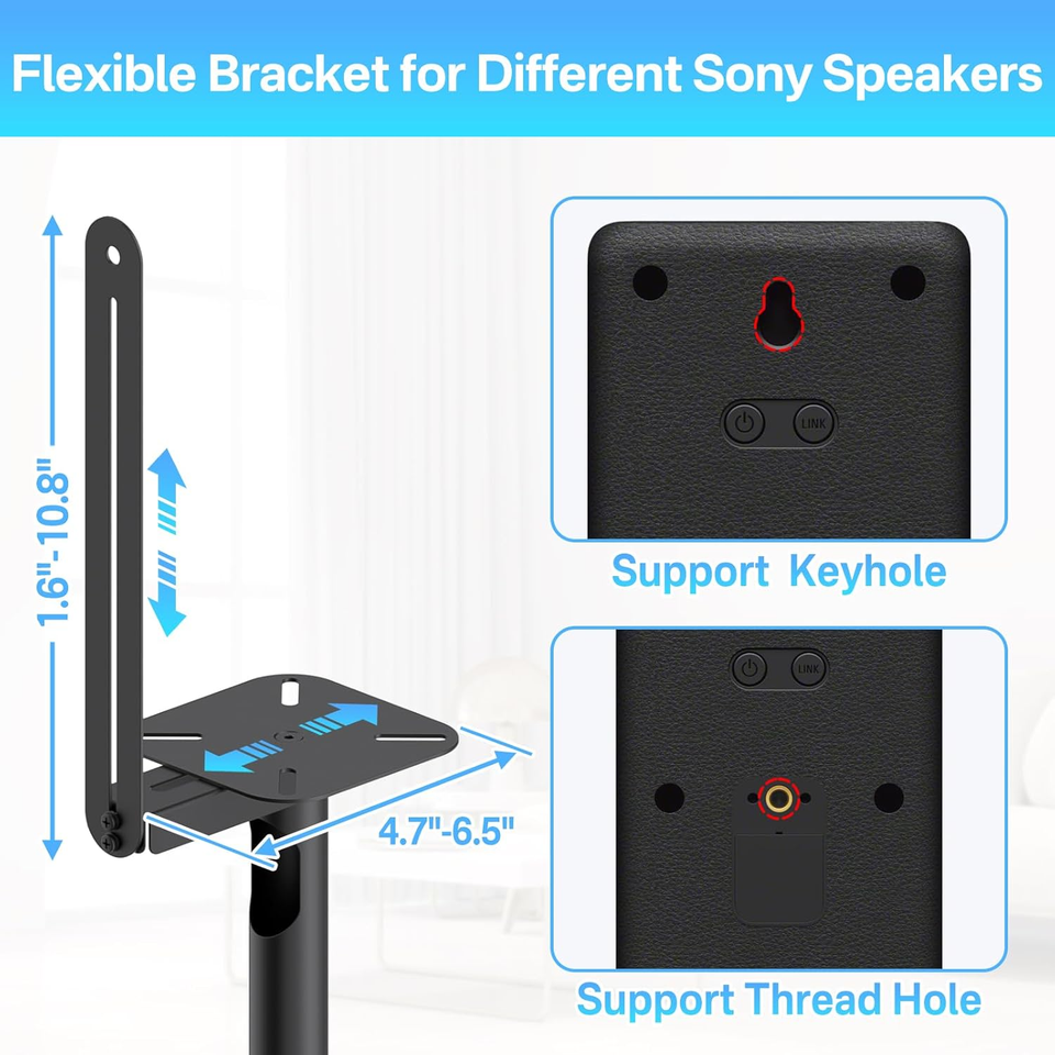 Heavy-Duty Speaker Stands Pair for Sony Speaker Stands with Sony ...