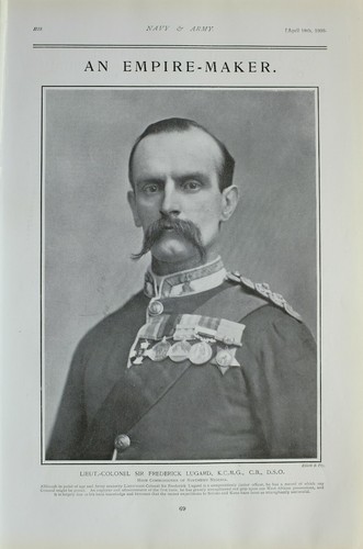 1903 Printlieut Colonel Herr Frederick Lugard Hoch Commissioner ...