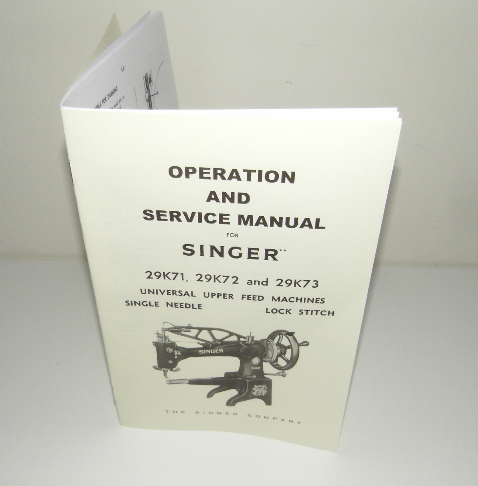 Singer 29K Sewing Machine 29K71 29K72 29K73 Operating & Service Manual ...