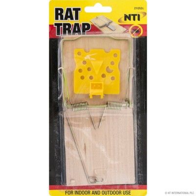 1pc LARGE WOODEN RAT TRAPS CLASSIC-SNAP-RAT/MOUSE TRAPS - 7'' REUSABLE ...