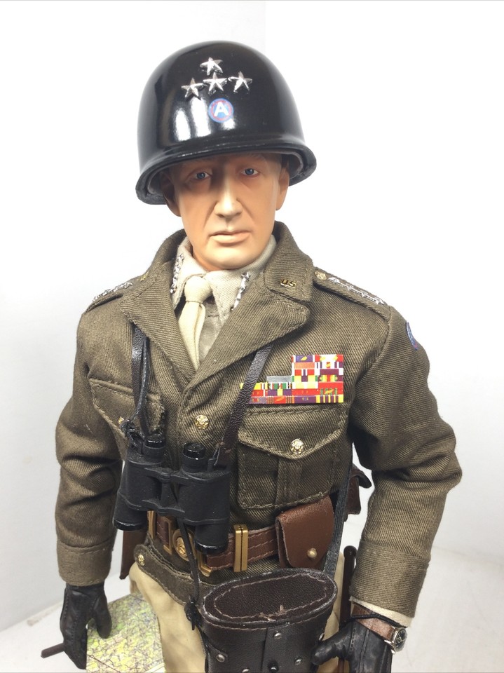 1/6 DRAGON WW2 US 4 STAR GENERAL GEORGE S. PATTON JR 3RD ARMY + COLT ...