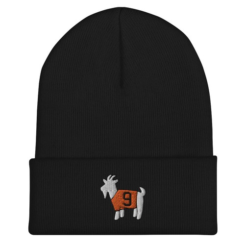 Joe Burrow Embroidered Beanie, Joe Burrow GOAT #9 Knit Hat, Cuffed ...