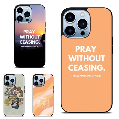 For Samsung Galaxy Apple iPhone 12 13 Tough Cover Pray without ceasing ...