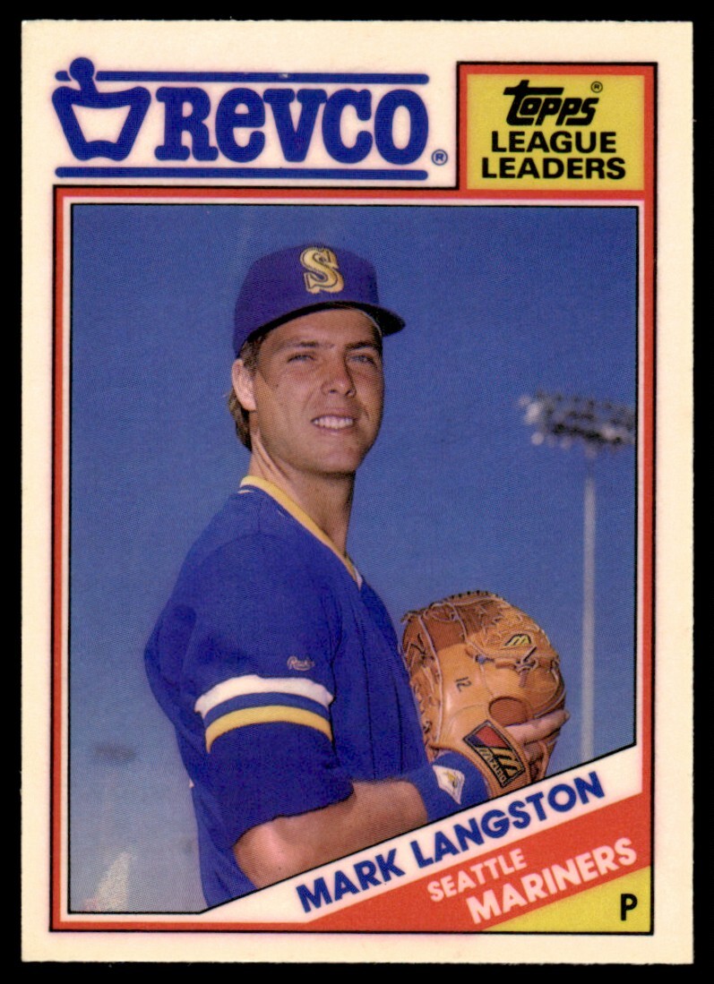 1988 Topps Revco League Leaders MARK LANGSTON #33 Seattle Mariners | eBay