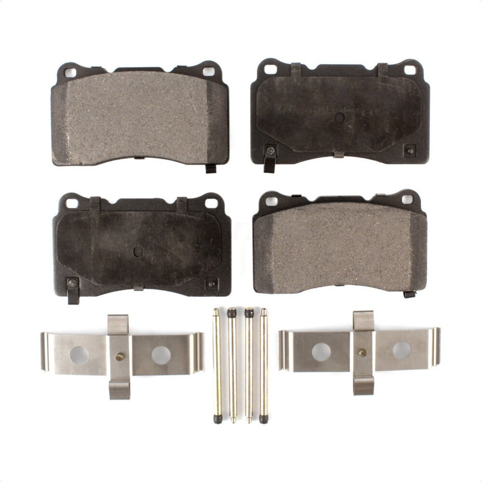 Front Rear Semi-Metallic Brake Pads And Parking Shoes Kit For Subaru ...