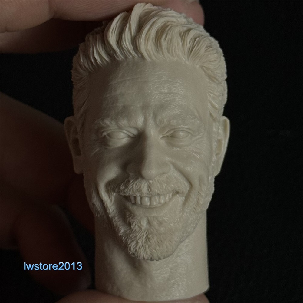 1:6 Smile Negan Morgan Head Sculpt Carved For 12" Male Action Figure ...