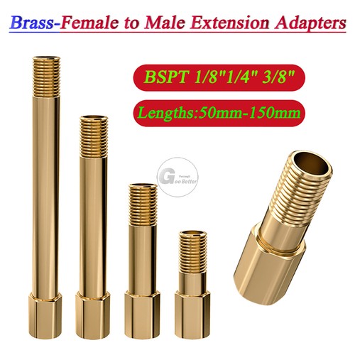 BSPT Extension Adapters Brass Female to Male Extended Adapters Fitting ...