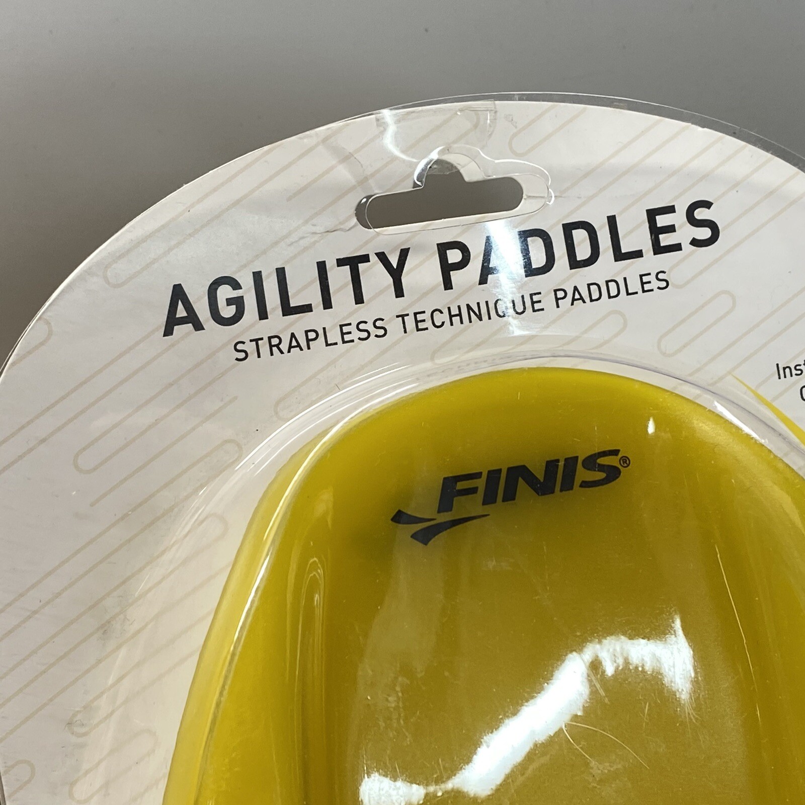 FINIS Agility Strapless Paddles Technique Floating - Size Medium Learn ...
