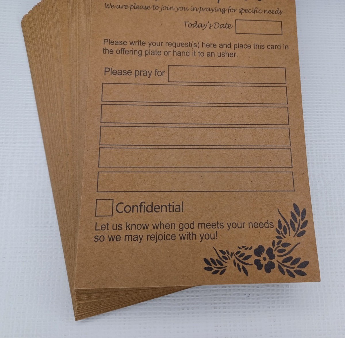 Religious Visitor Cards Wishing You Blessings Card, Religious Birthday