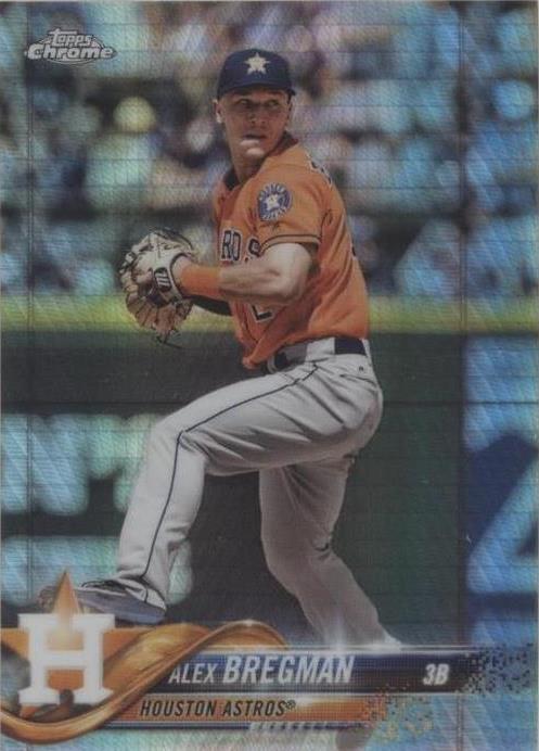 2018 Topps Chrome - Alex Bregman #195 Prism Refractor for sale online ...