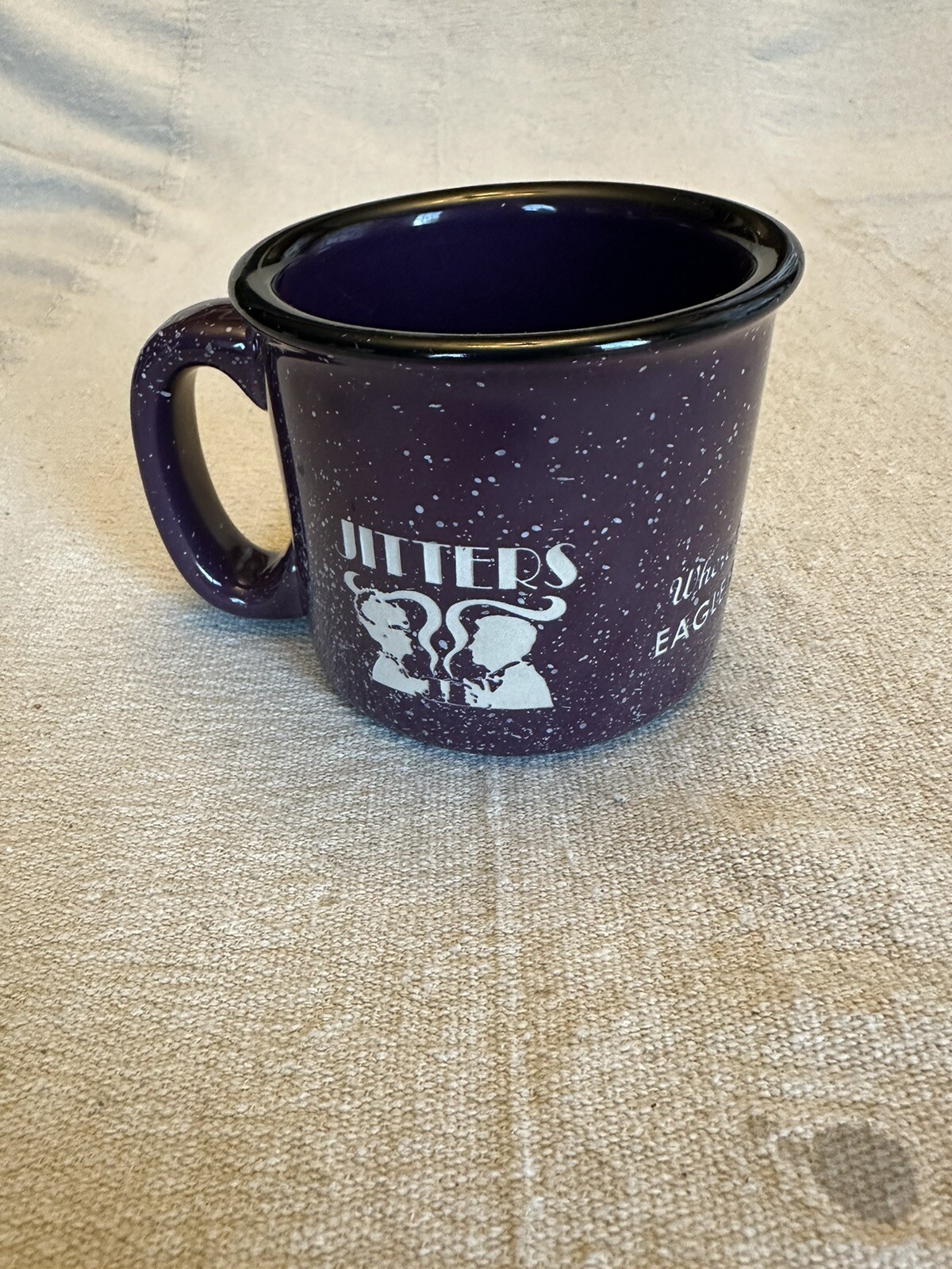 Jitters Coffee Mug Eagle River Alaska, 3.5X3.5, Purple Galaxy Detail | eBay