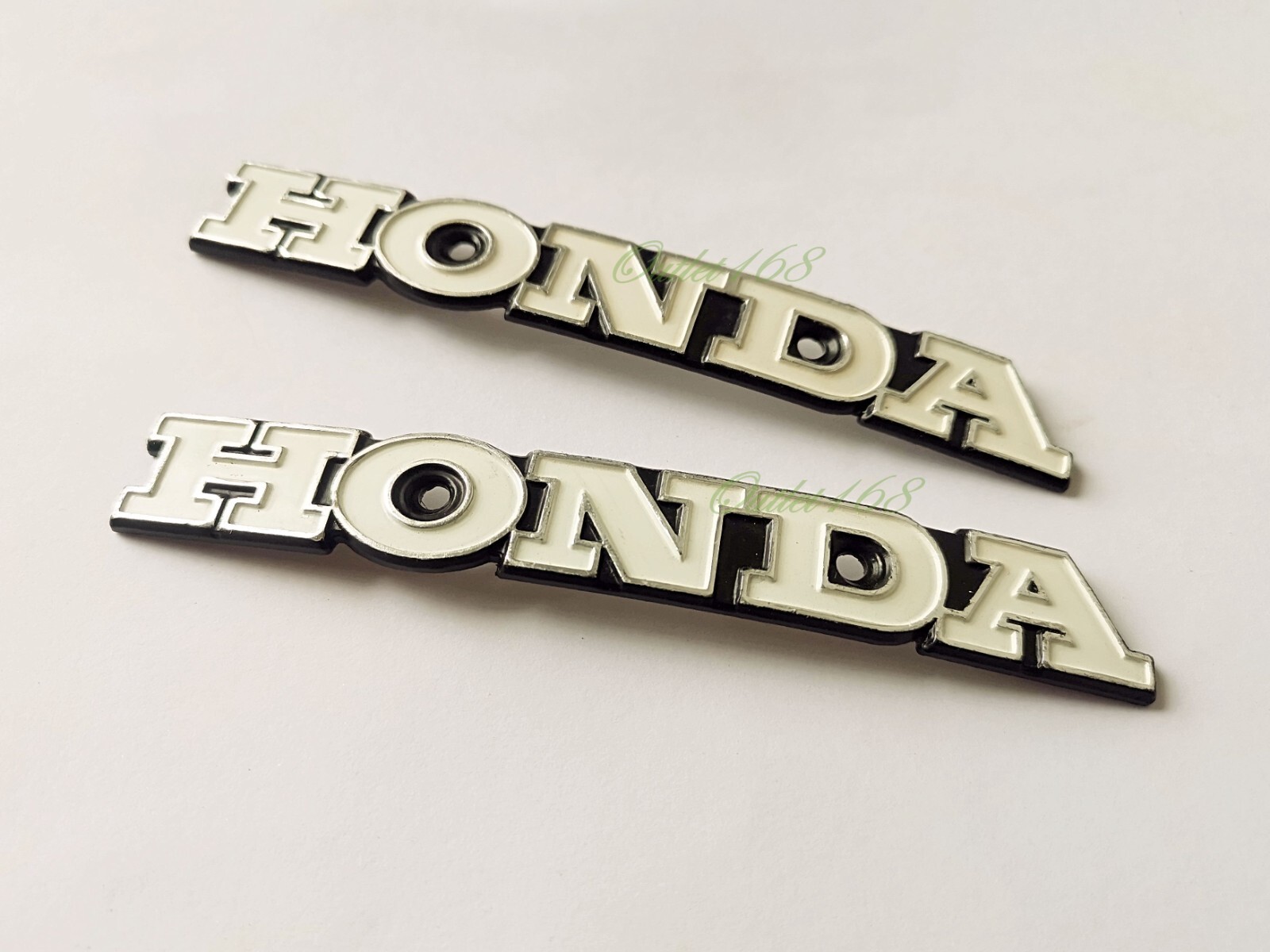 Pair Honda CB50 K1 1973 CB50K1 Side Gas Fuel Tank Emblem Badge Logo ...