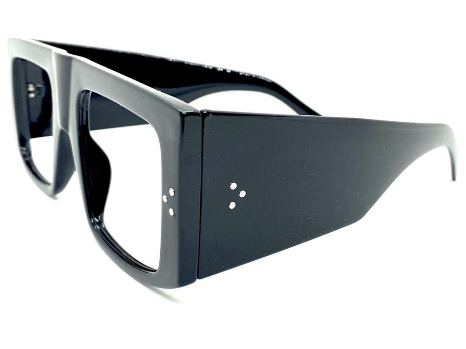 Oversized RETRO Large Super Thick Square Lensless Eye Glasses Frame ...