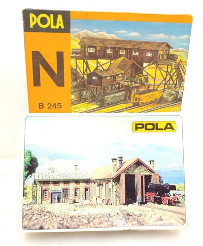 Vintage 2 Pola N Scale Model Kits B245 Coal Mine & 210 Engine Shed | eBay