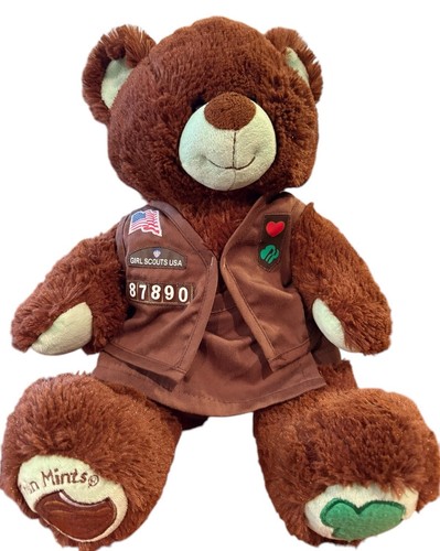 Build A Bear Girl Scouts Thin Mints Brown Bear Plush Stuffed Animal ...