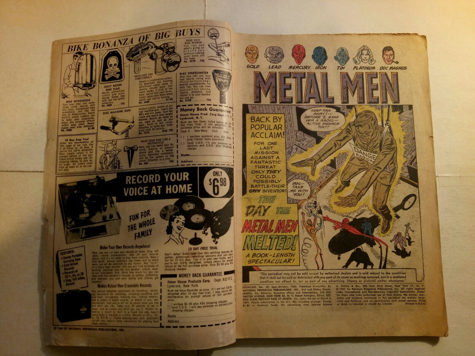 Showcase #40 (October 1962) Presents Metal Men [4th Appearance] D.C ...