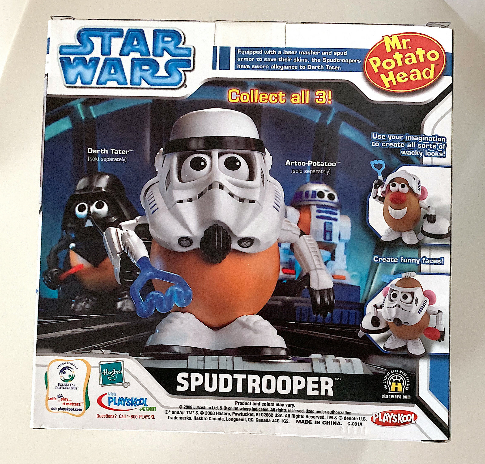 Star Wars Potato Head Set of 3 Darth Tater Spudtrooper Artoo-Potatoo ...