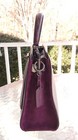 Coach MEDIUM Boysenberry Lane CC329 Leather Satchel w/Snakeskin Print ...