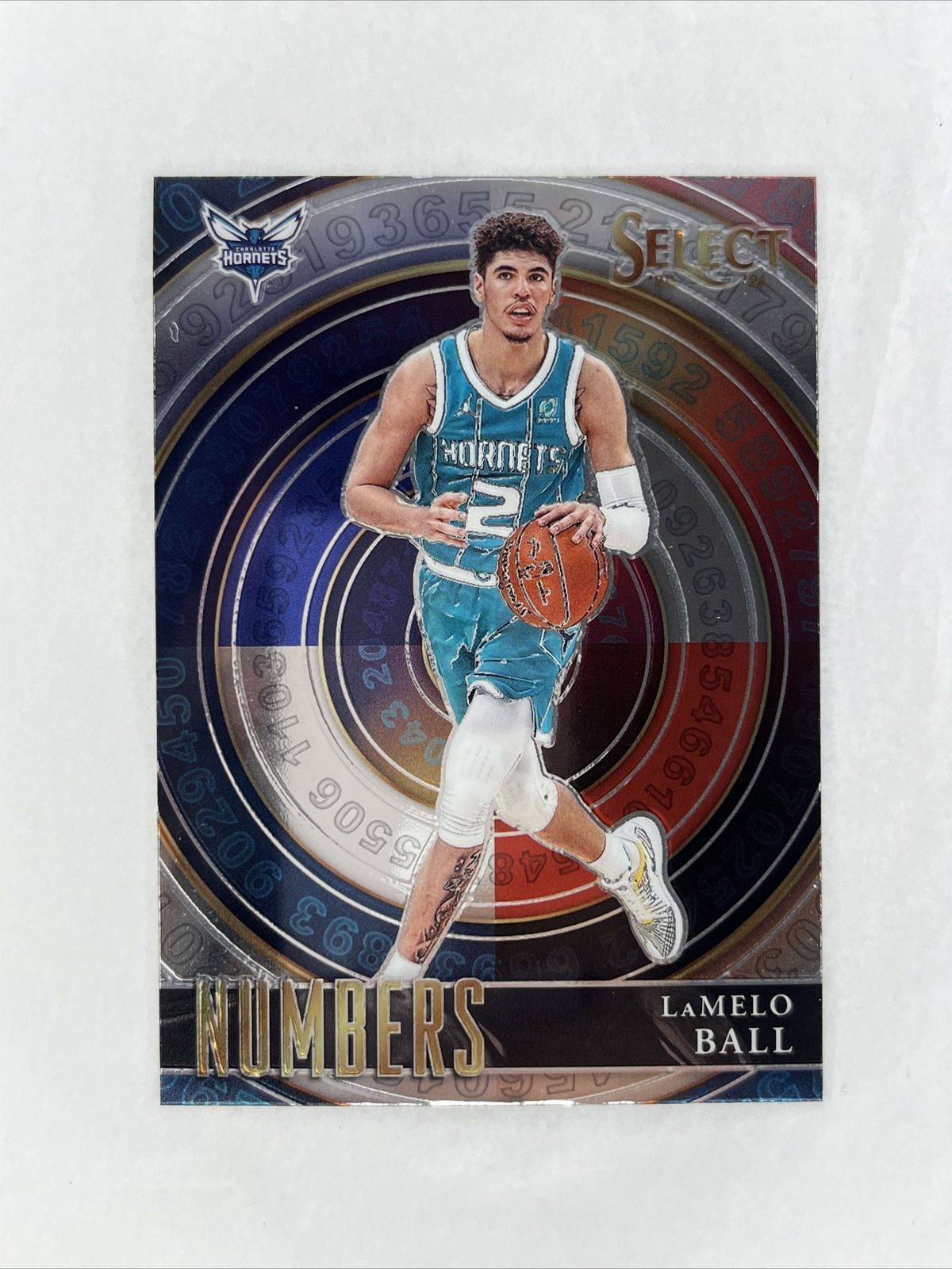 2020-21 Panini Select LaMelo Ball Numbers Rookie Card RC #1 Hornets | eBay