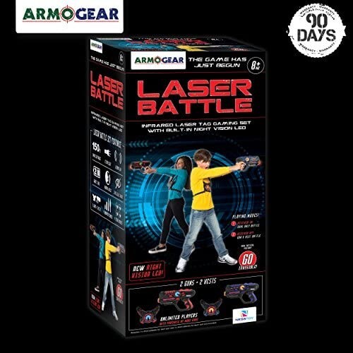 ArmoGear Laser Tag (2-Pack) | Laser Tag Guns with Vests Set of 2 ...