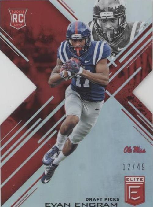2017 Panini Elite Draft Picks - Draft Picks Evan Engram #150 Status Red ...