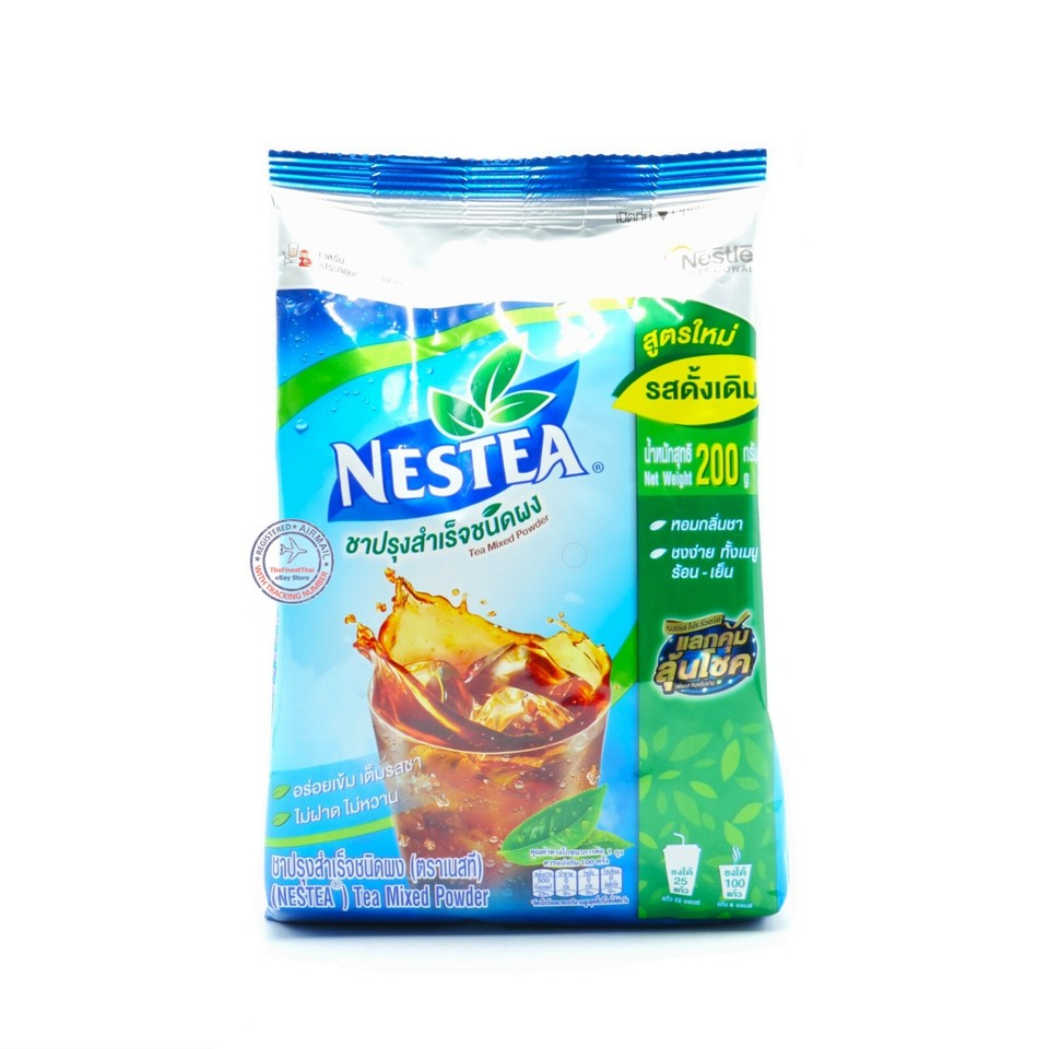 Nestea Unsweetened Instant Tea Drink Powder 100% Tea no Sugar, Big Size ...