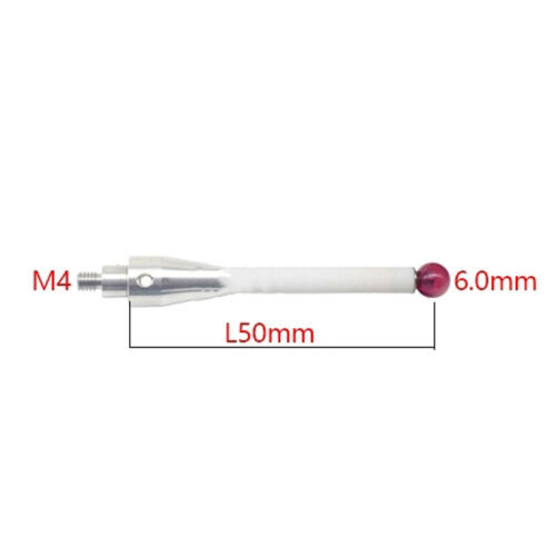 2Pcs M4 CMM A-5000-3709 CMM Touch-Probe Stylus 6mm Dia Rubine Ball ...