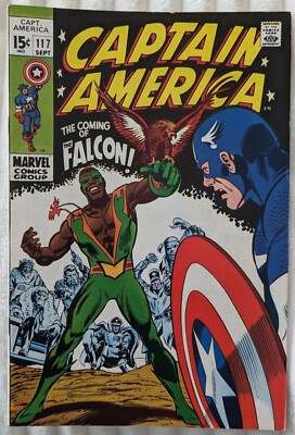 Captain America #117 VG- 3.5 1st Appearance Falcon! Stan Lee! Marvel ...