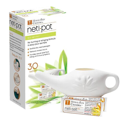 Eco Neti Pot with 30 Neti Salt sachets 7 oz By Himalayan Institute | eBay