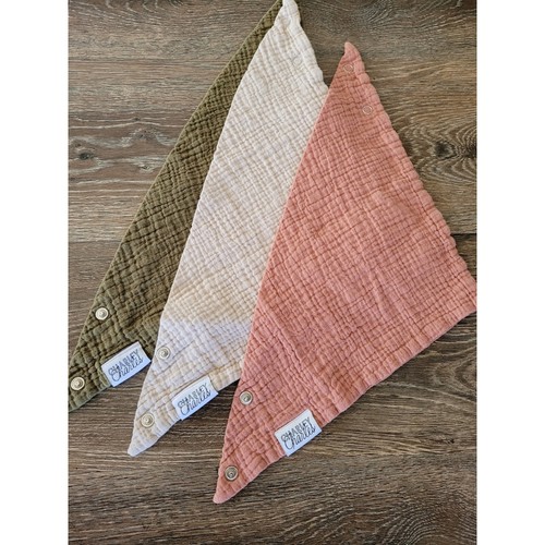 Charley Charles Baby Bandana Bibs 3-Pack Absorbent Drool Bibs Neutral ...