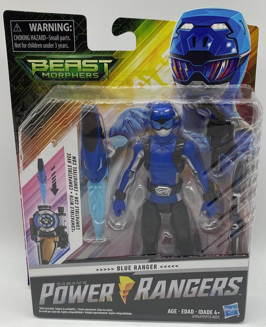 Hasbro Power Rangers Beast Morphers Blue Ranger 15cm Action Figure Toy ...