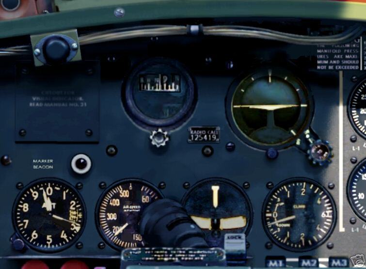 B-17 B17 WWII Aircraft Instrument Panel w/Gauges 6 Foot Lifesize Poster ...