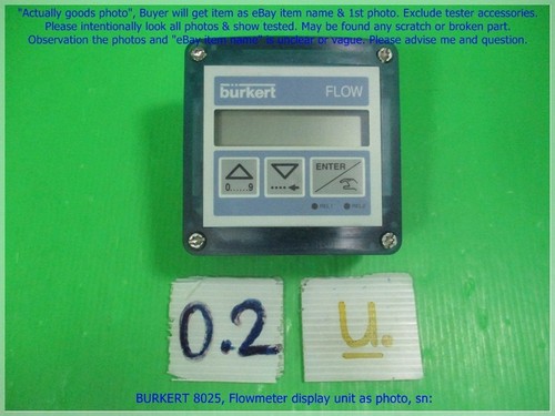 BURKERT 8025, Flowmeter display unit as photo, sn:random dφm | eBay
