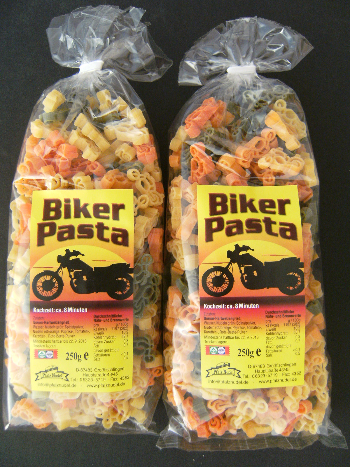 Nudel Nudeln Biker Fahrräder Läufer Wanderer Pasta 1Set=2x250g ...