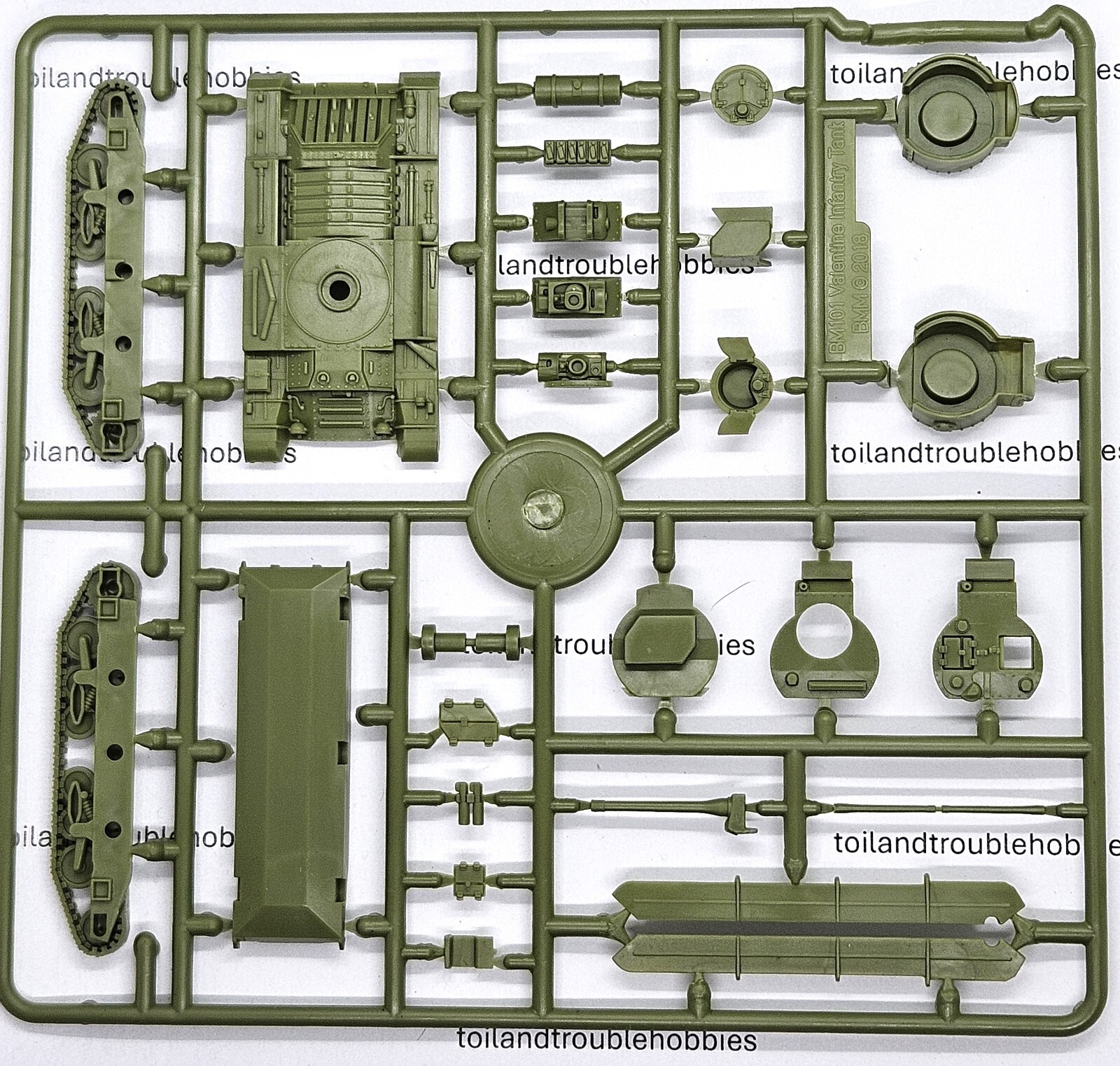 Flames of War British Soviet Valentine Tank BM101 15mm 1/100 single ...