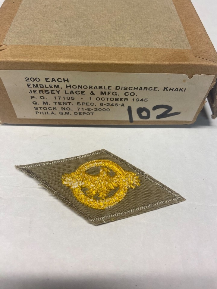 Original WW2 US Ruptured Duck Honorable Discharge Veteran Patch ...