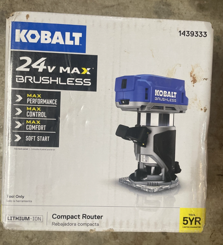 NEW KOBALT 24V MAX Variable Speed Brushless Compact Router (TOOL ONLY ...