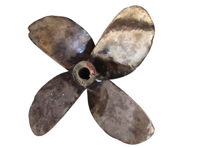 Propellers - Antique Brass Propeller Vintage Nautical Boat