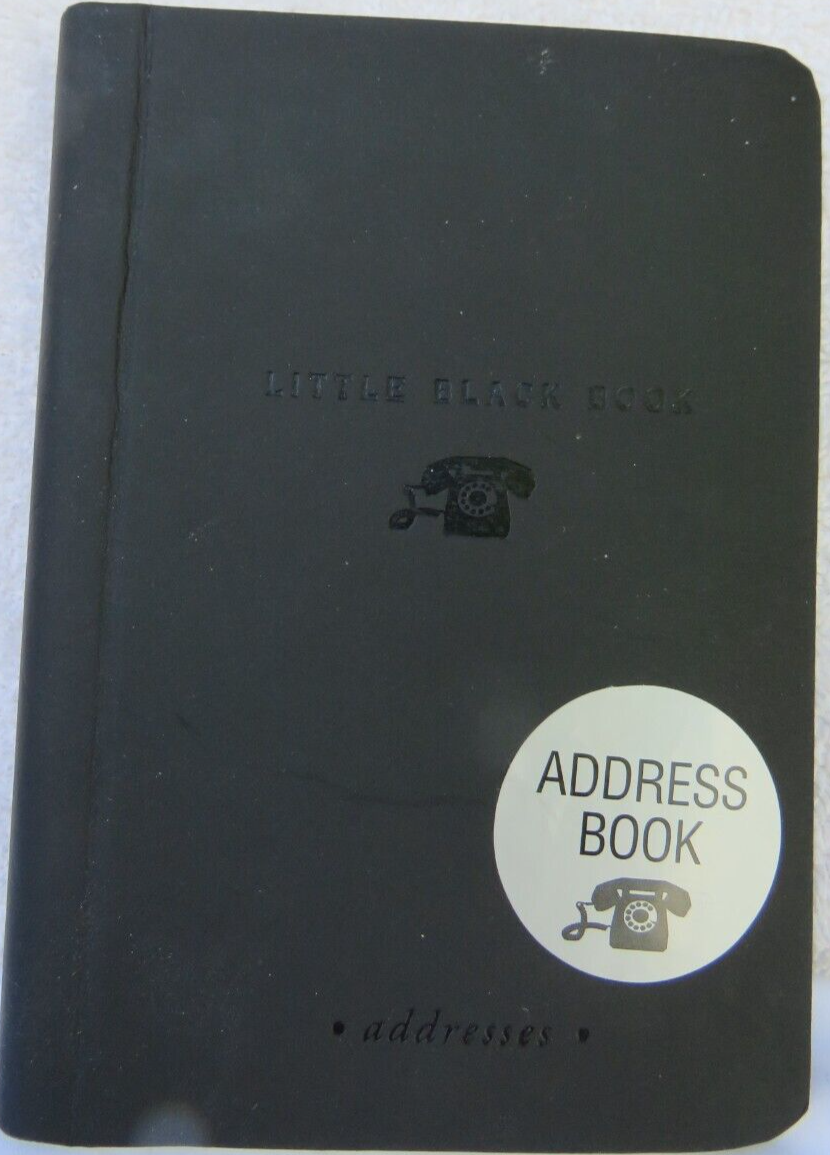 Little Black Book - Pocket Size Hard Cover Address Book - Peter Pauper ...