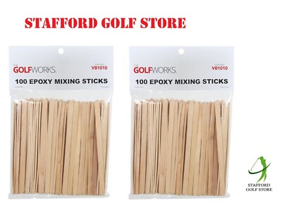 Epoxy Applicator and Mixing Sticks-100 Pack for DIY Crafts & Golf ...