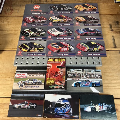 Joe Gibbs NASCAR Autographed Signed WASHINGTON REDSKINS + AC Cards ...