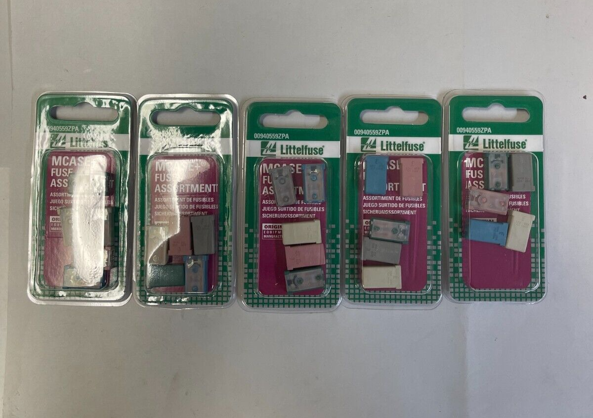 Littelfuse MCase Fuse Assortment 32V - 5 Each of 15 20 25 30 40 Amp ...